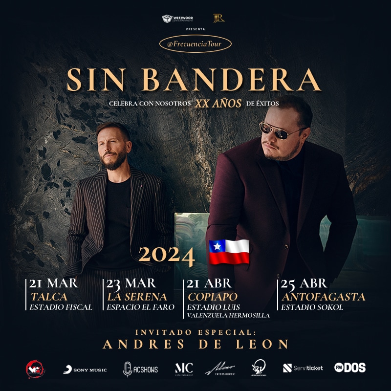 Sin Bandera vuelve a Chile con “Frecuencia Tour”