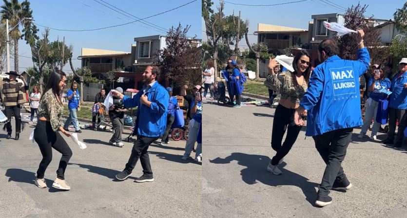 Candidato Max Luksic celebró sus 37 años junto a Loreto Aravena en La ...